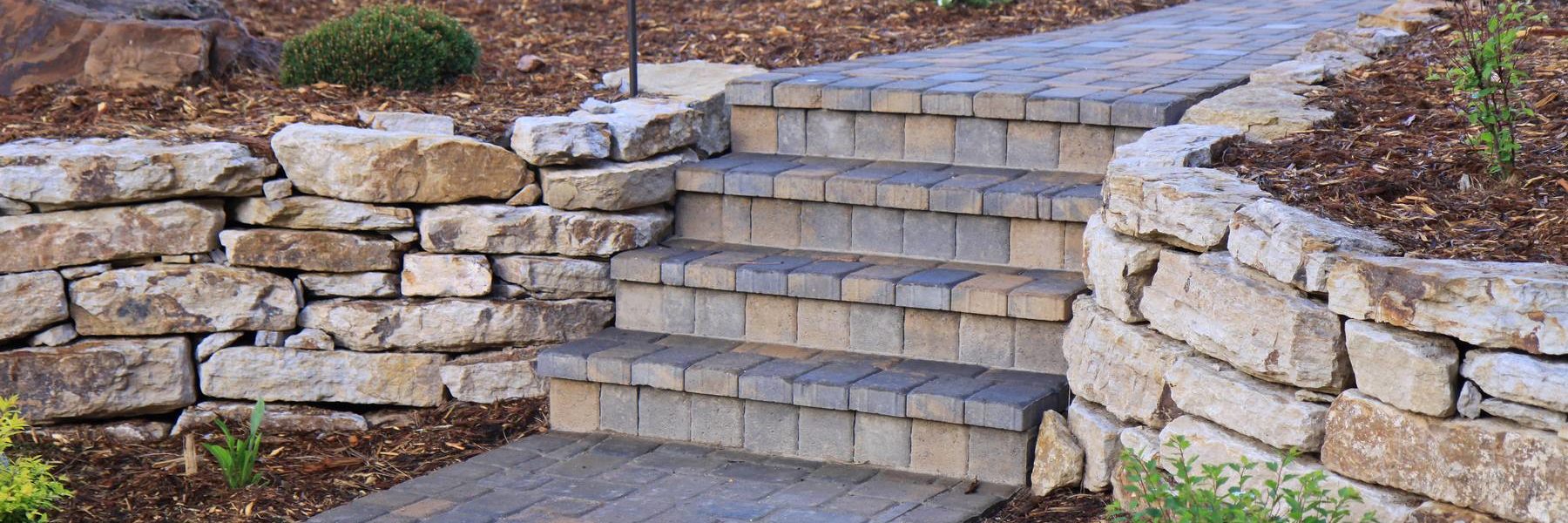 Paver Walls and Steps Construction | Interlocking Paver Nation